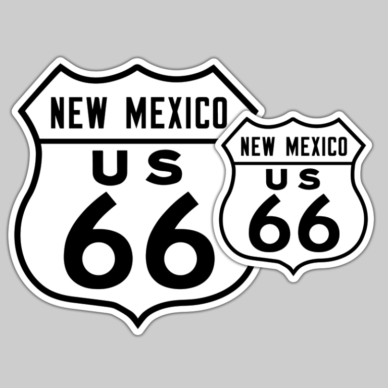 Route 66 NM Sign – Sticker – Metal the Brand