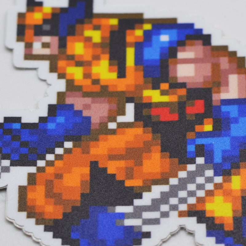 Wolf guy 8-Bit – Sticker – Metal the Brand