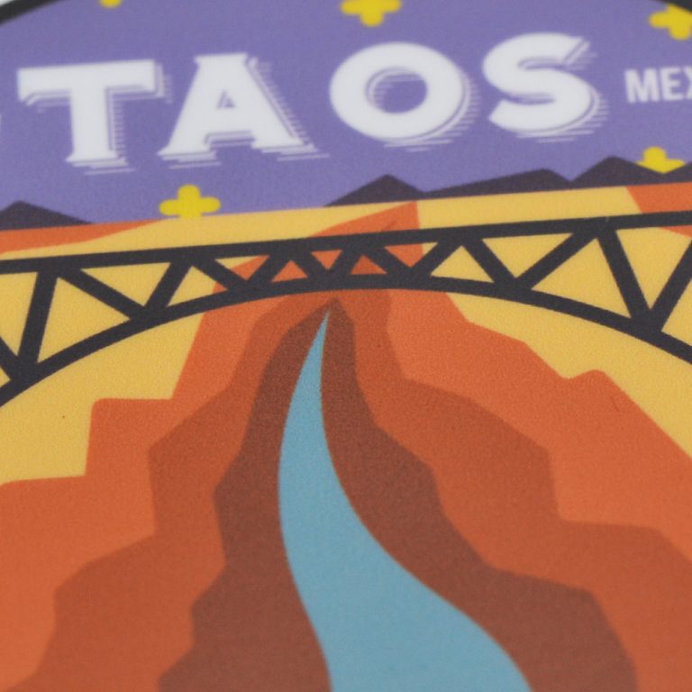 Taos Retro – Sticker – Metal the Brand