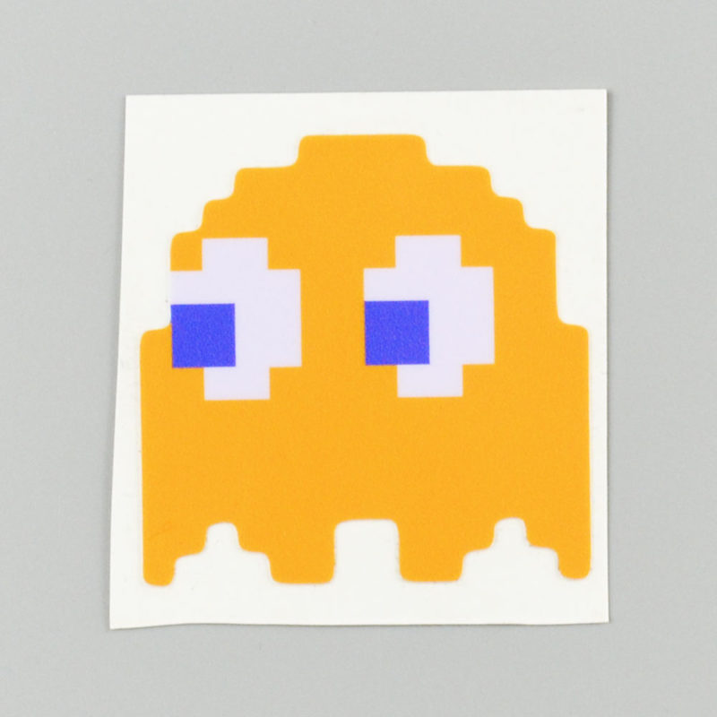 Orange Ghost 8-Bit – Sticker – Metal the Brand