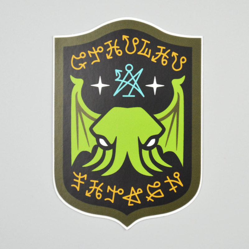 Cthulhu Crest – Sticker – Metal the Brand