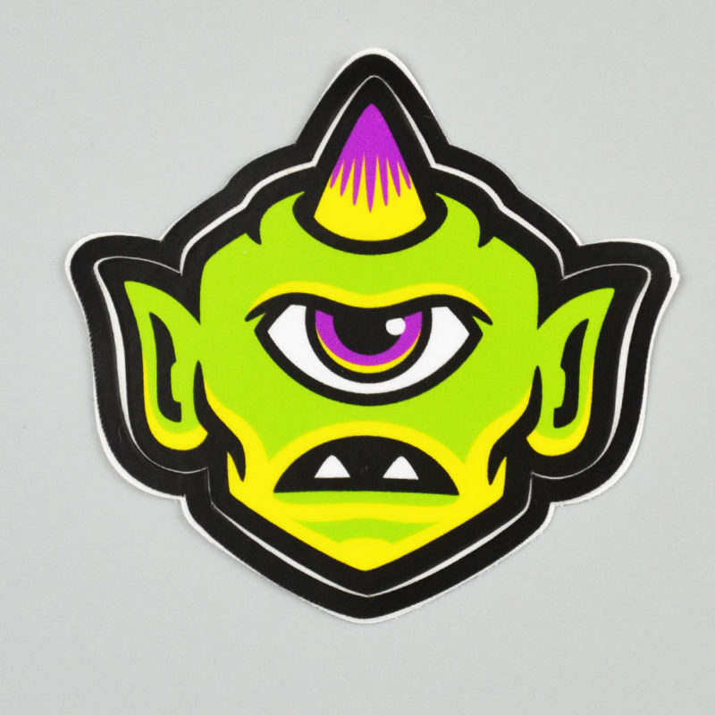 Green Cyclops – Sticker – Metal the Brand