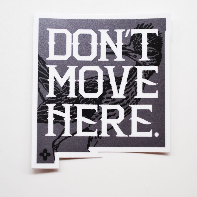 Don’t Move Here – Sticker – Metal the Brand