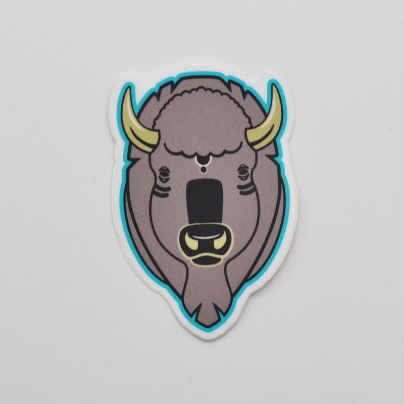 Bison Head – Sticker – Metal the Brand