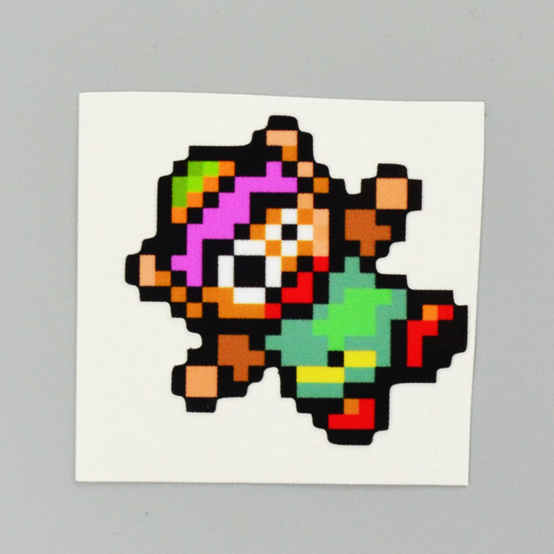 Adventurer Guy Falling 8-Bit – Sticker – Metal the Brand