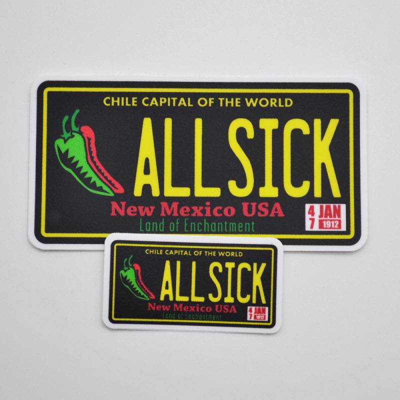 All Sick Chile Plate – Sticker – Metal the Brand