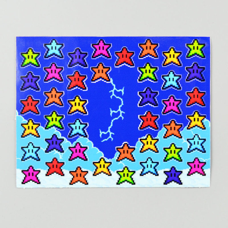 Stars 8-Bit – Sticker Sheet – Metal the Brand
