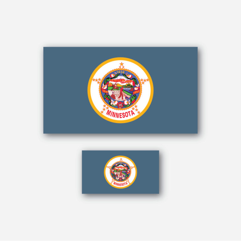 Minnesota Flag – Sticker – Metal the Brand