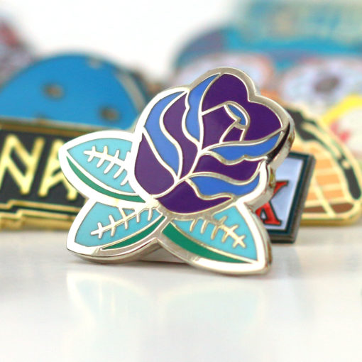 Black Rose – Enamel Pin – Metal the Brand