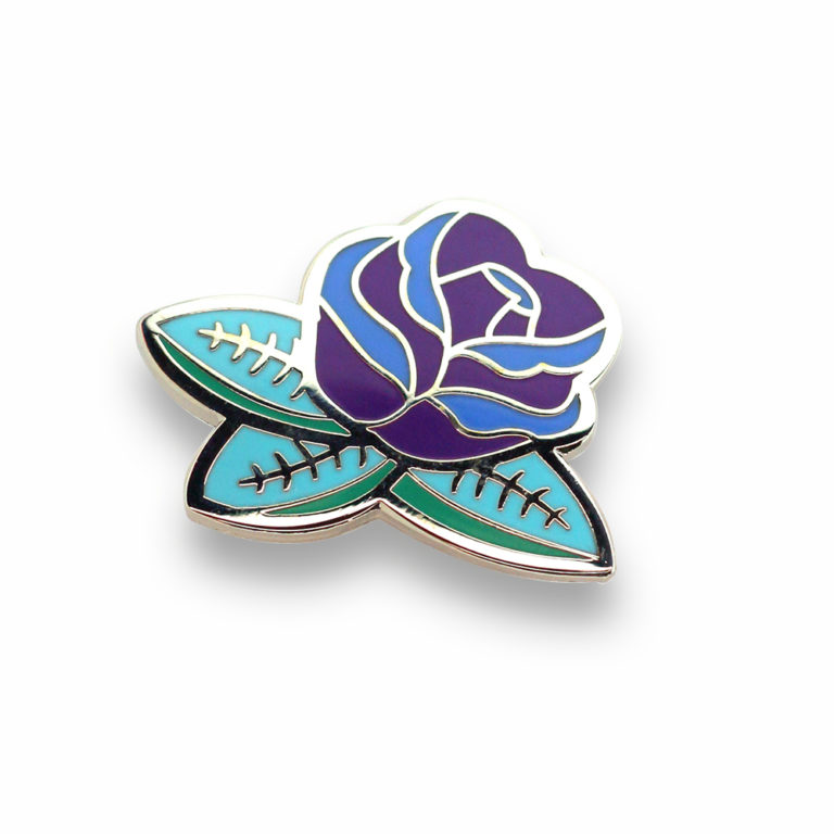 Black Rose – Enamel Pin – Metal the Brand