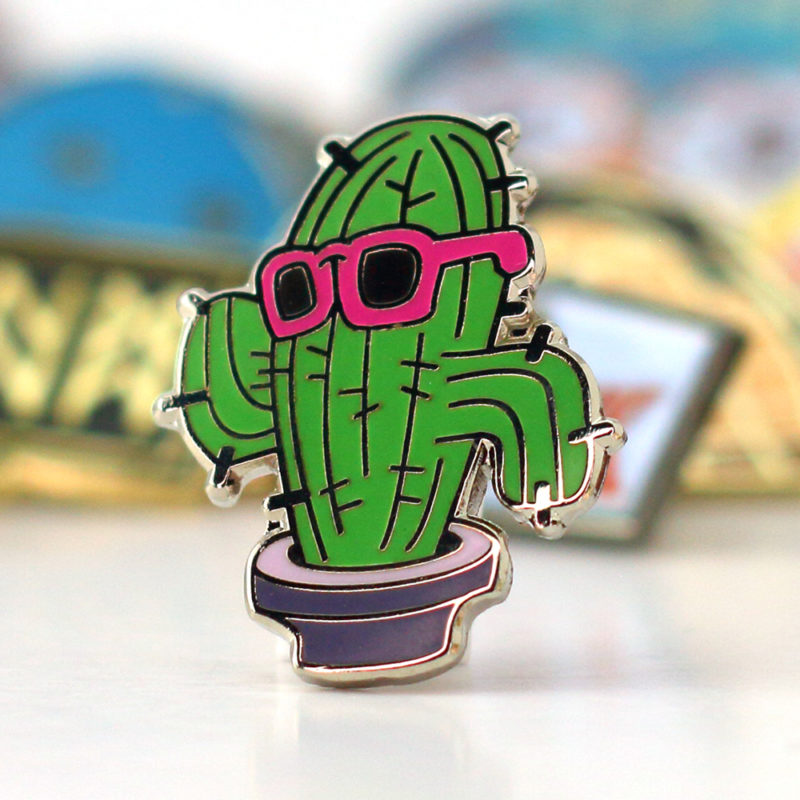 Chill Cactus – Enamel Pin – Metal the Brand