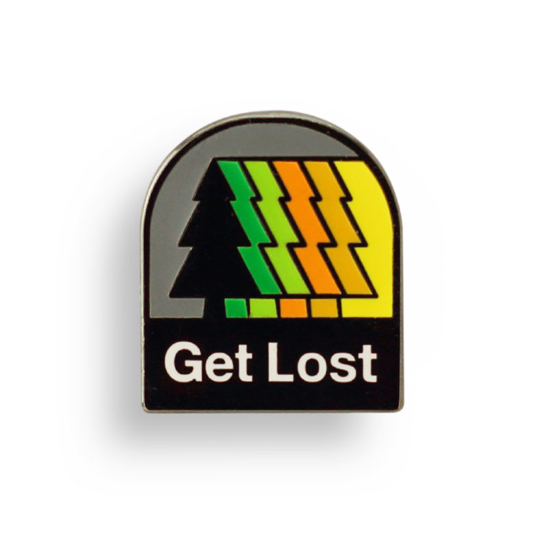 Get Lost – Enamel Pin – Metal the Brand