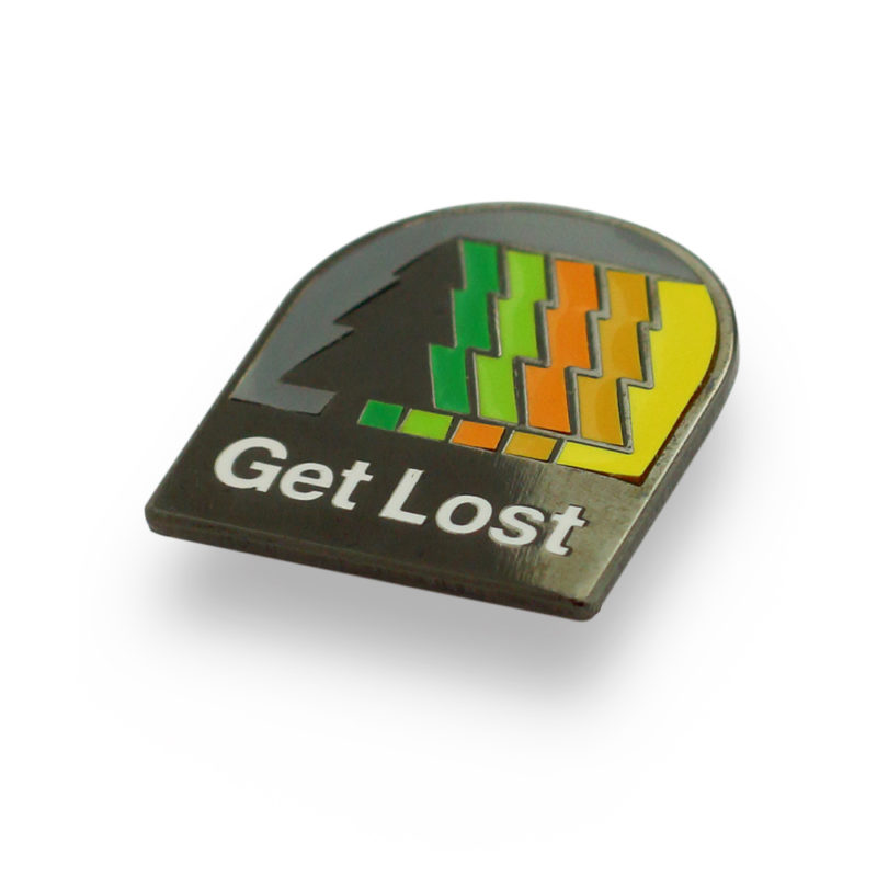 Get Lost – Enamel Pin – Metal the Brand