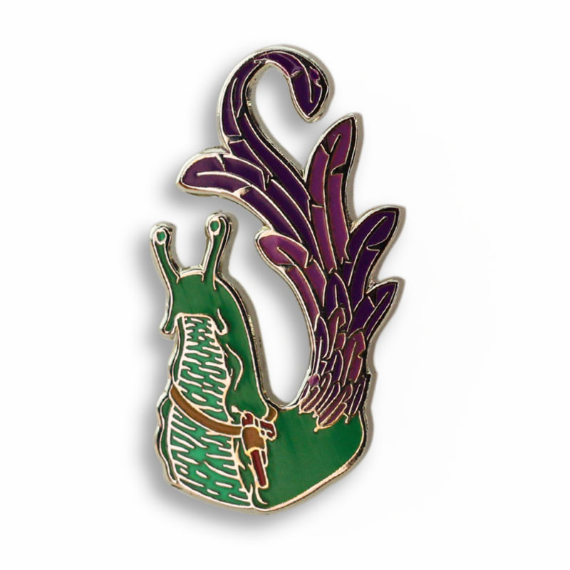 Laser Slug – Enamel Pin – Metal the Brand