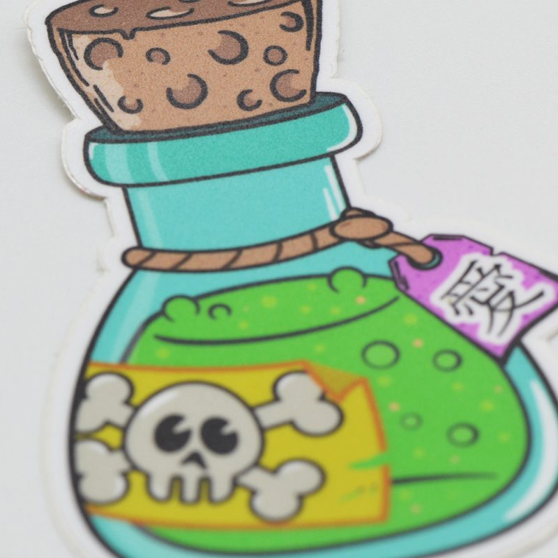 Poison Bottle – Sticker – Metal the Brand