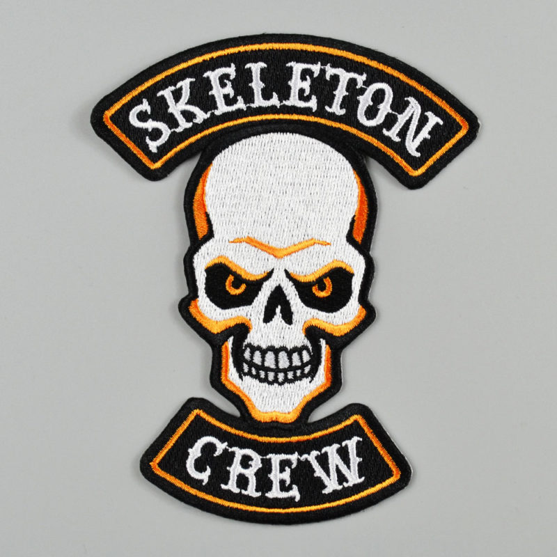 Skeleton Crew motorcycle club – Embroidered Patch – Metal the Brand