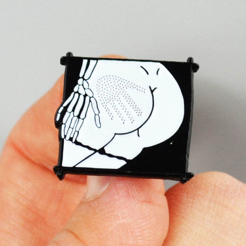 Booty Enamel Pin Metal The Brand