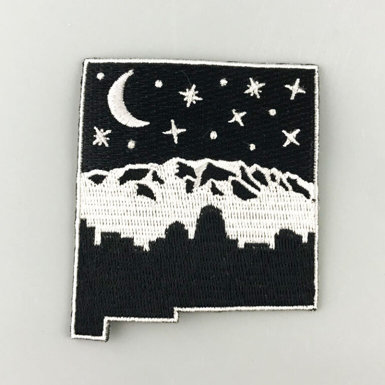 Albuquerque New Mexico Night Skyline – Embroidered Patch – Metal the Brand