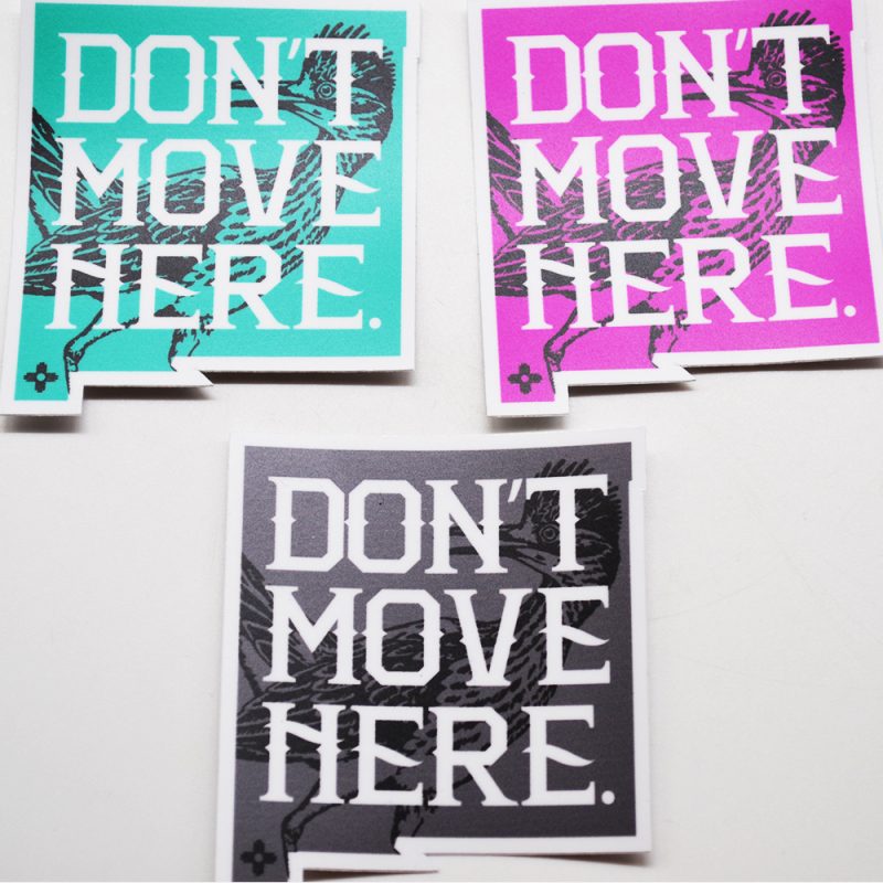 Don’t Move Here – Sticker – Metal the Brand