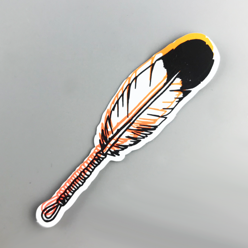 Feather – Sticker – Metal the Brand