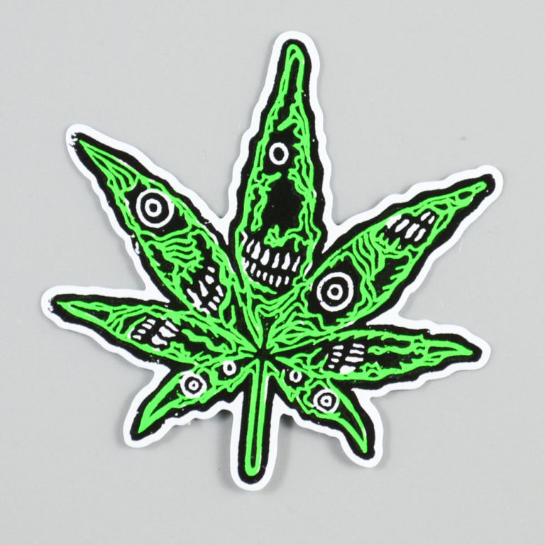 RX Skulls Pot Leaf – Sticker – Metal the Brand