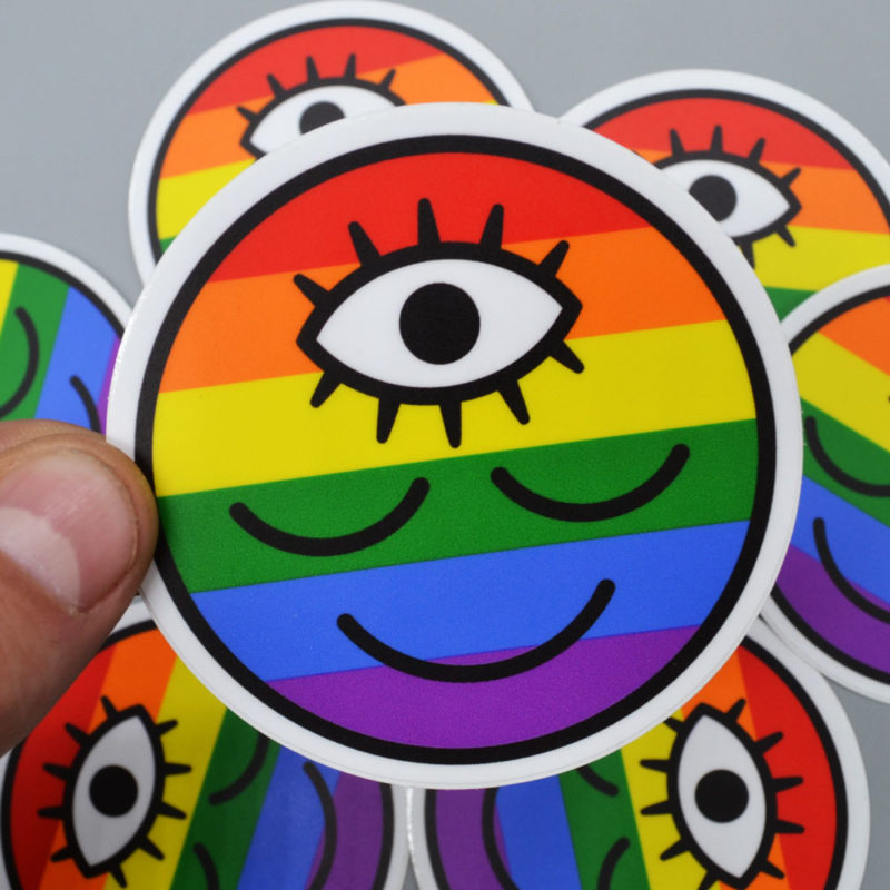 Woke Pride Flag – Sticker – Metal the Brand