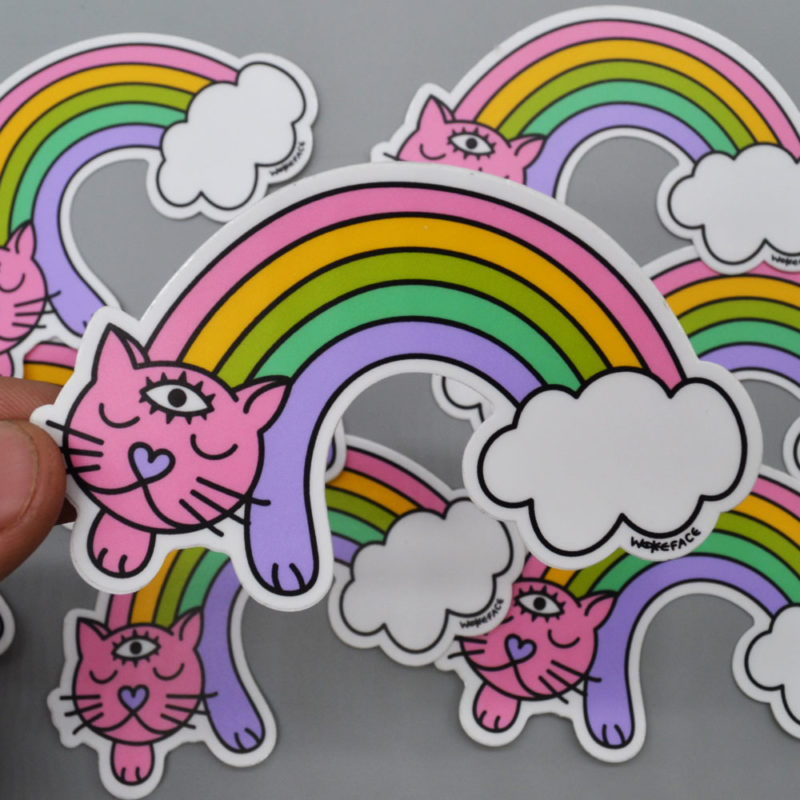 Woke Pride Flag – Sticker – Metal the Brand