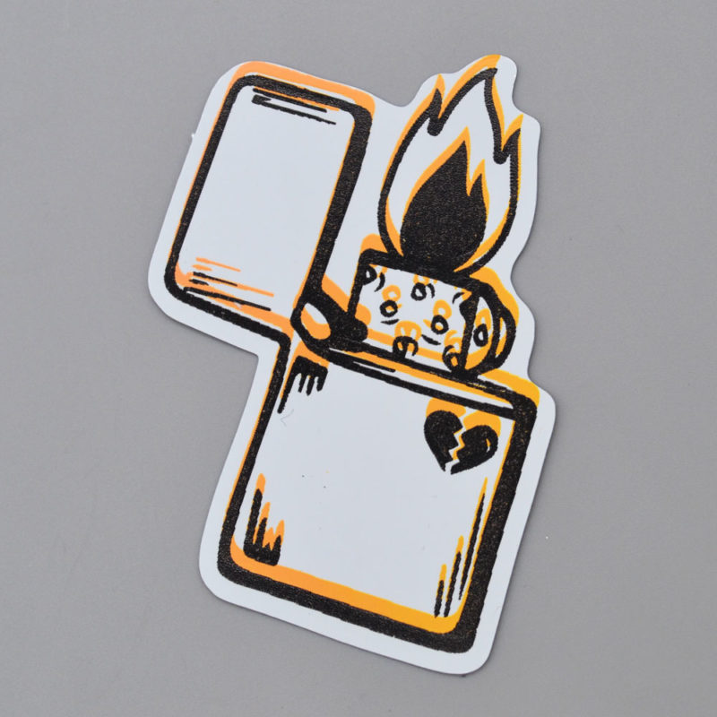 Lighter – Sticker – Metal the Brand
