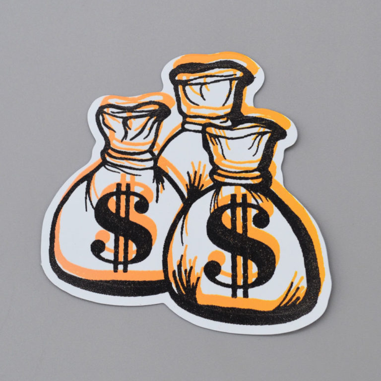 Money Bags – Sticker – Metal the Brand