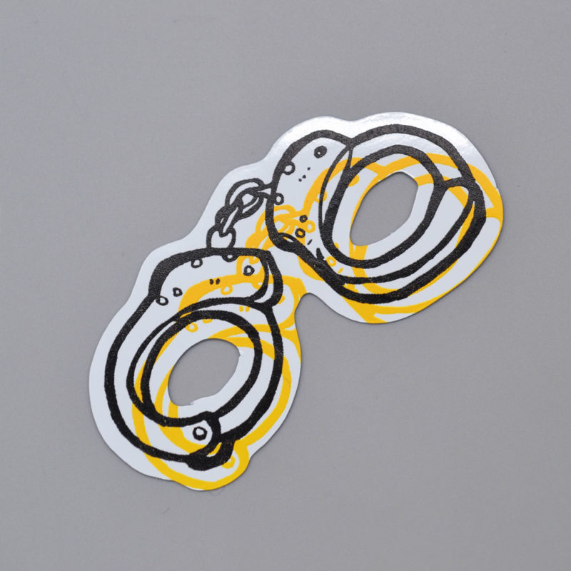 Handcuffs – Sticker – Metal the Brand